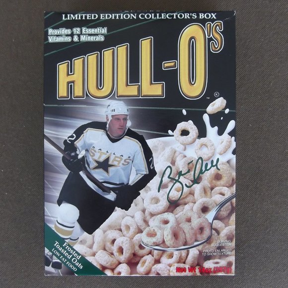 hull-o's cereal box | Other | Brett Hull Hockey Player Cereal Box From ...